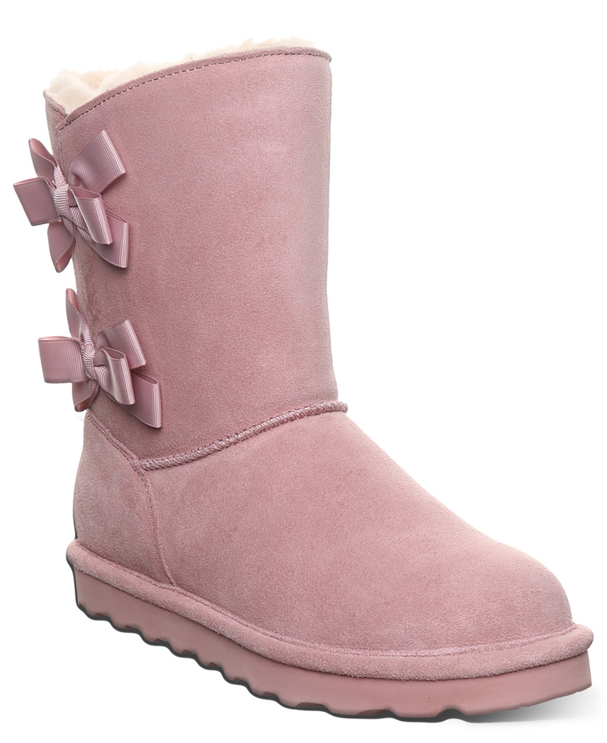 Click here for Bearpaw Womens Zaria Ribbon Bow Detail Mid Calf Bo... prices