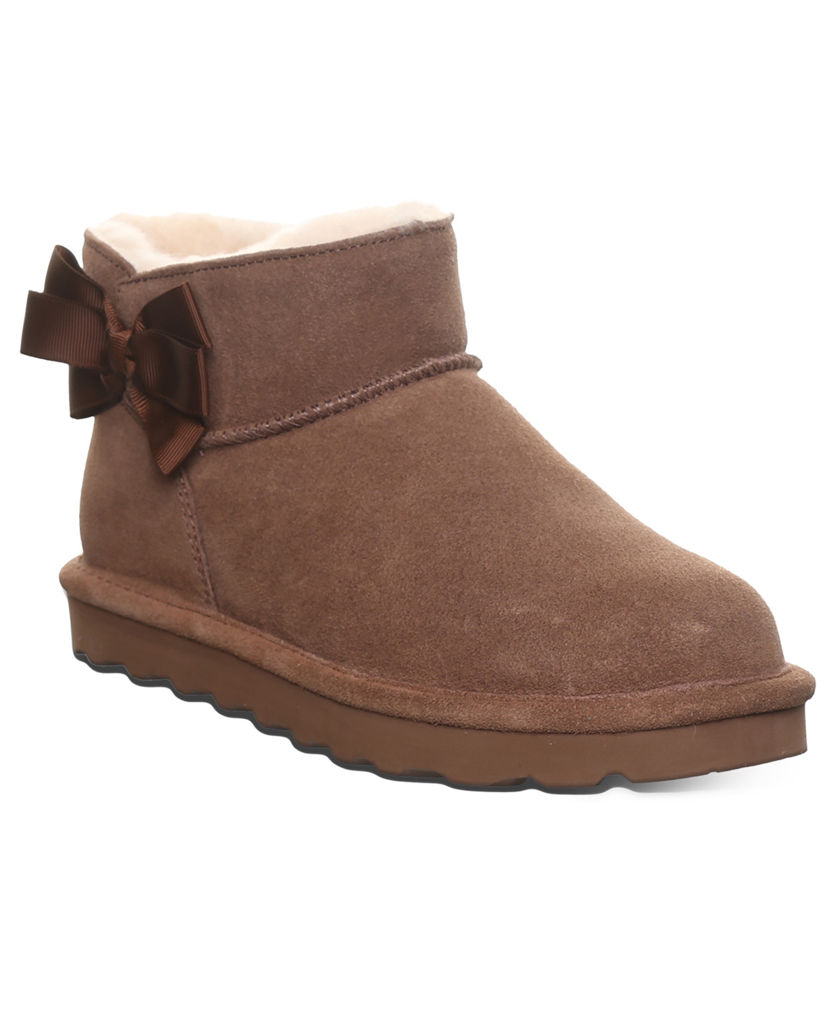 Click here for Bearpaw Womens Saige Ribbon Bow Detail Ankle Booti... prices