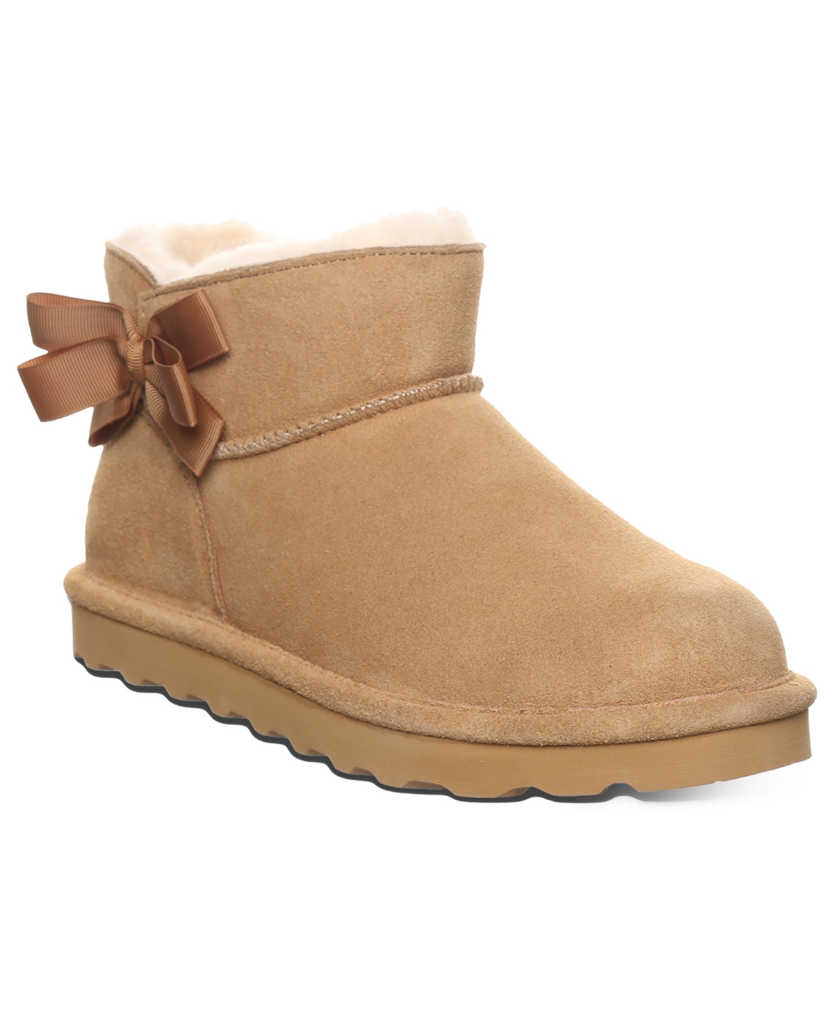 Click here for Bearpaw Womens Saige Ribbon Bow Detail Ankle Booti... prices