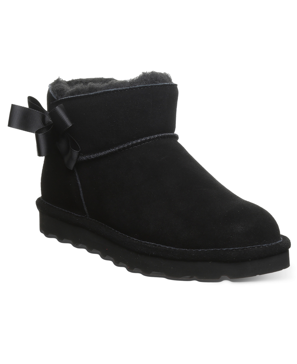 Click here for Bearpaw Womens Saige Ribbon Bow Detail Ankle Booti... prices