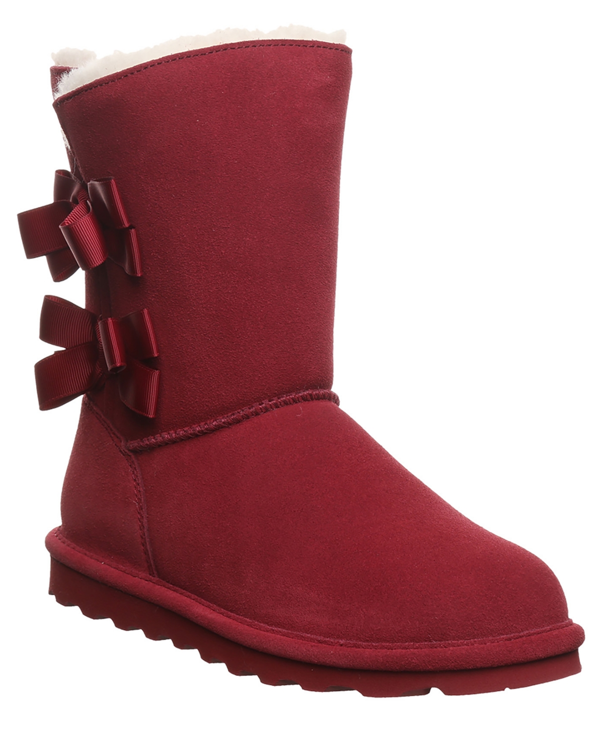 Click here for Bearpaw Womens Zaria Ribbon Bow Detail Mid Calf Bo... prices