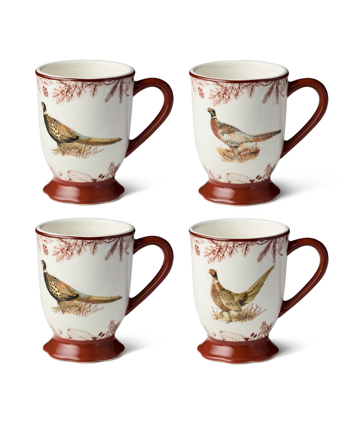 Click here for Certified International Pheasant Grove Mugs  Set o... prices