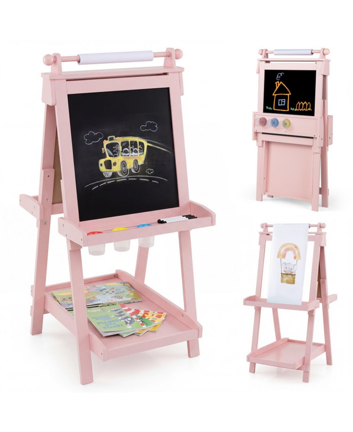 Click here for Hongge Foldable Double-Sided Art Easel with Paper... prices