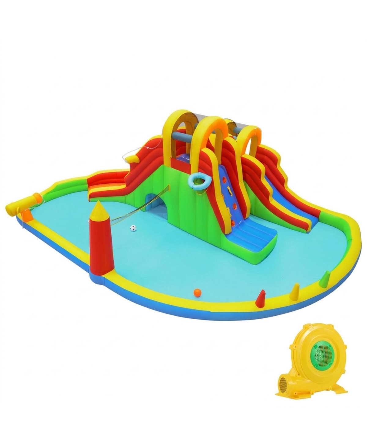 Click here for Hongge 8-in-1 Giant Inflatable Bounce House with 2... prices