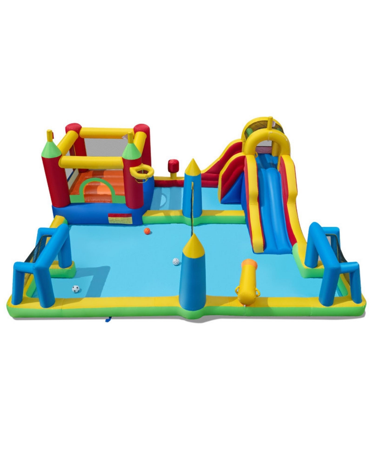 Click here for Hongge 9-in-1 Inflatable Water Slide Bounce House... prices