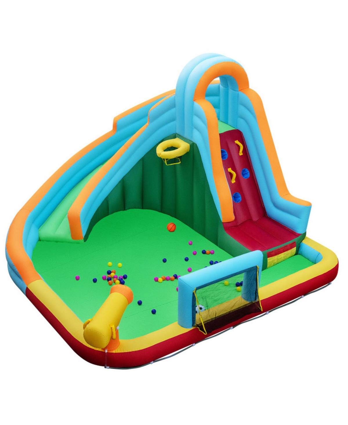 Click here for Hongge 6-in-1 Inflatable Water Slide Bounce House... prices