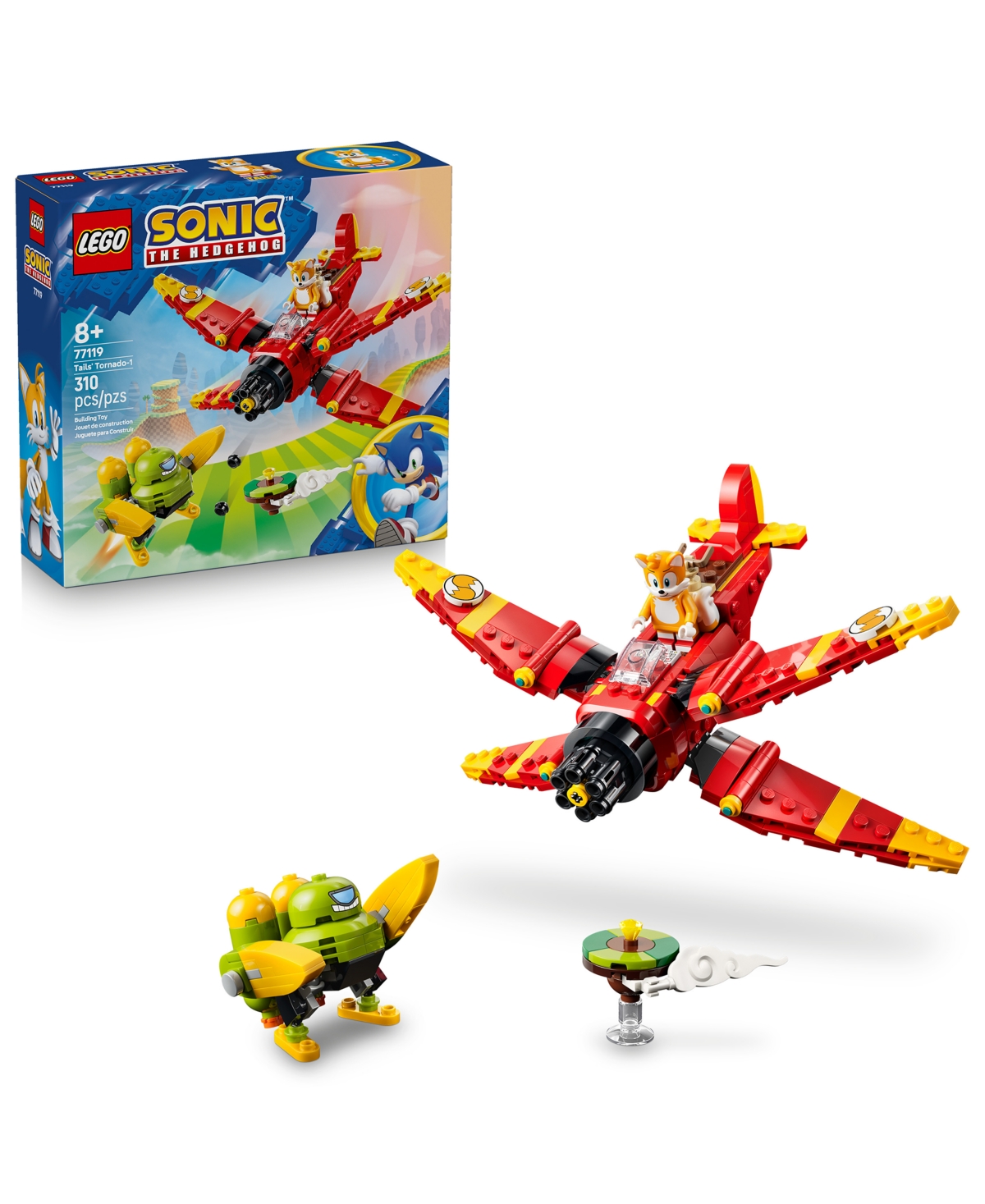 Click here for Lego Sonic the Hedgehog Tails Tornado-1 77119 310-... prices