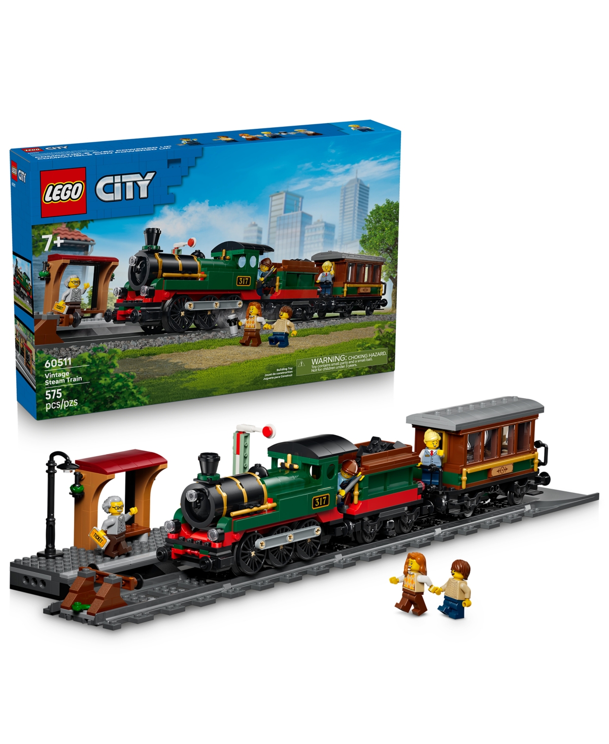 Click here for Lego City Vintage Steam Train 60511  575-Piece Bui... prices