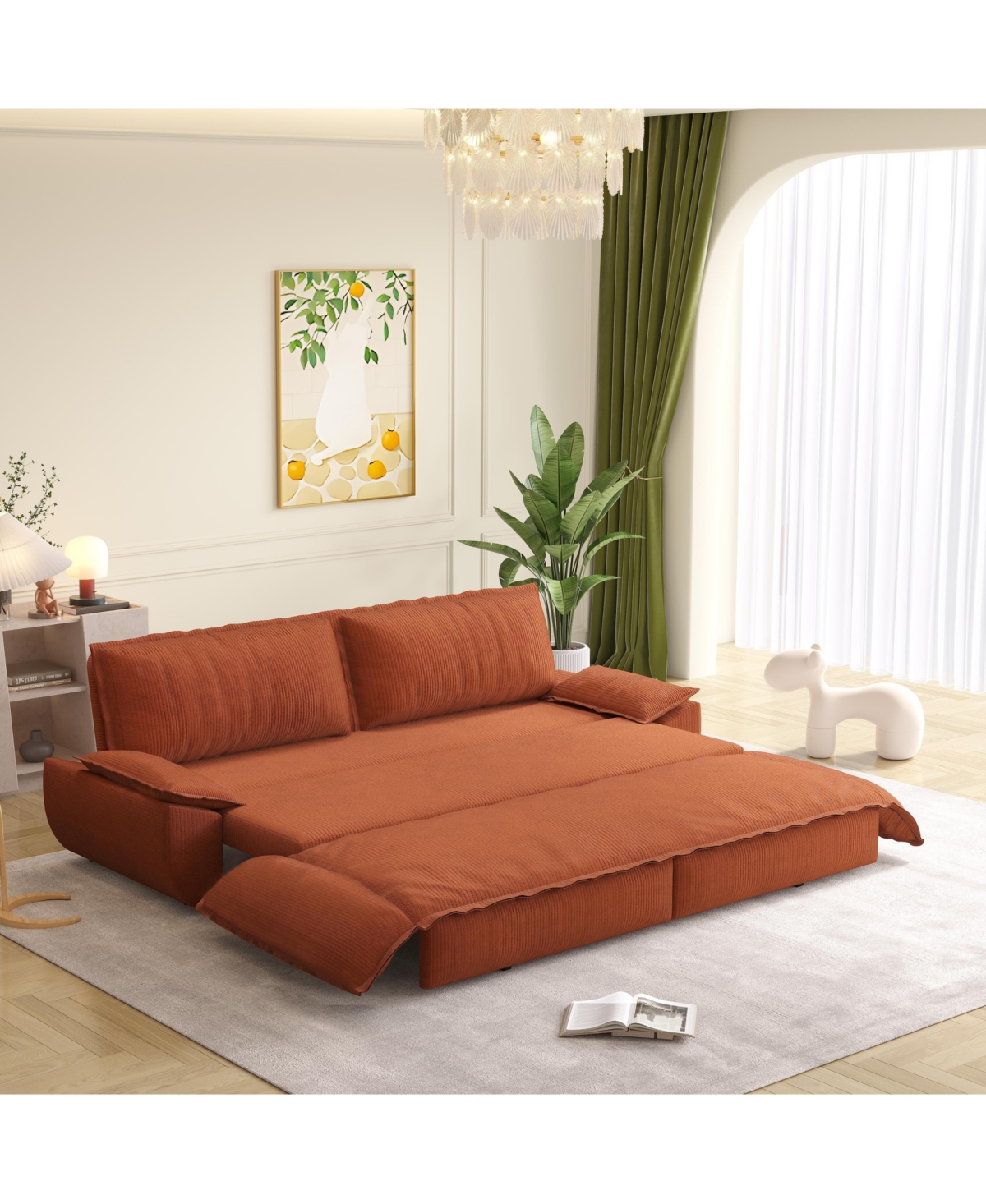 Click here for Clihome 73.2 3-in-1 Convertible Sleeper Sofa Bed C... prices