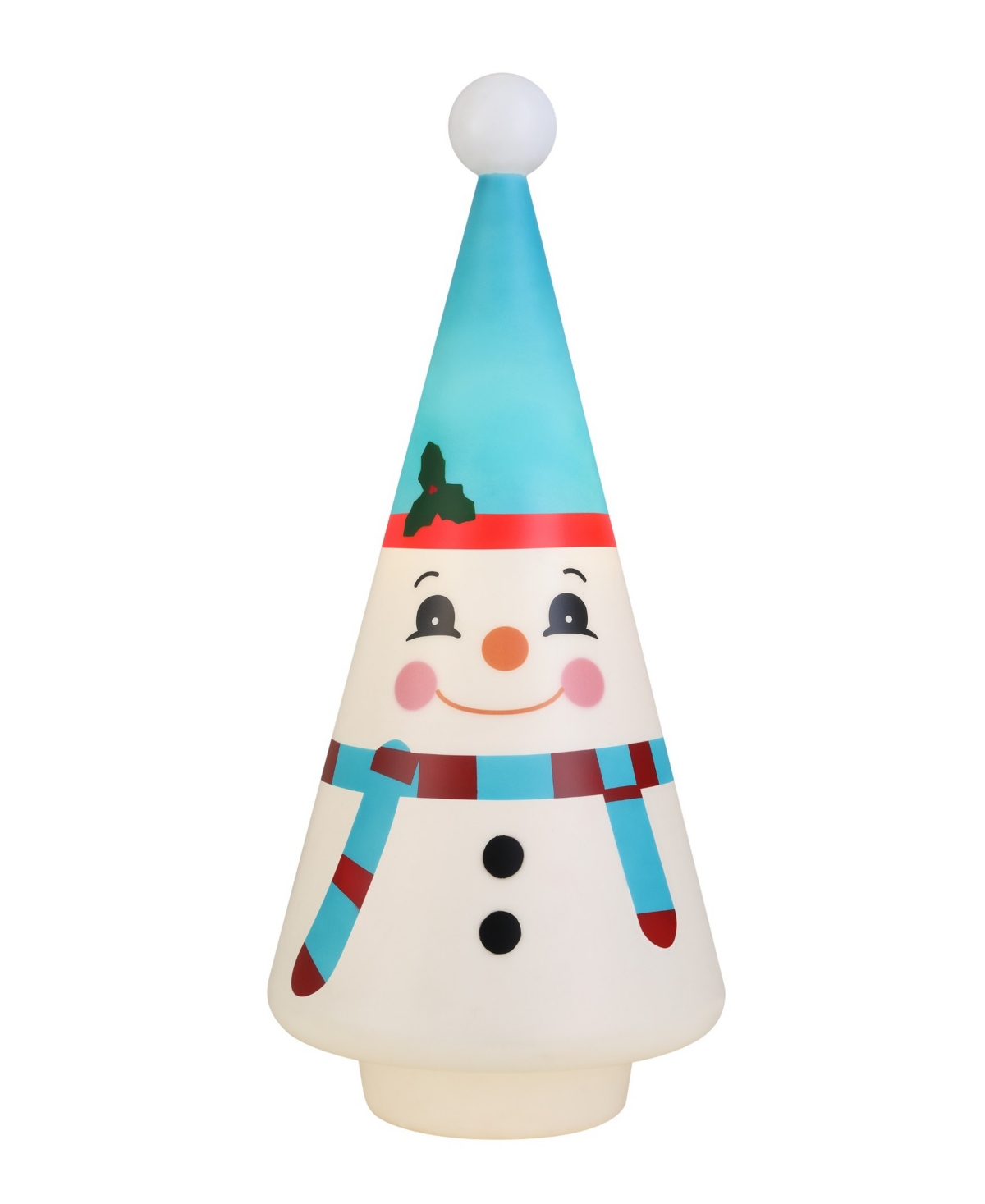Click here for Mr. Christmas Blow Mold Cone Tree 24 Snowman - Mul... prices