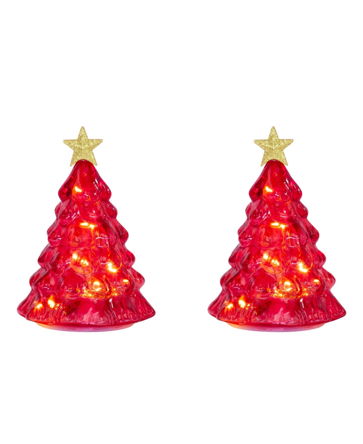 Click here for Mr. Christmas Twinkling Glass Trees 6.2 - Red prices