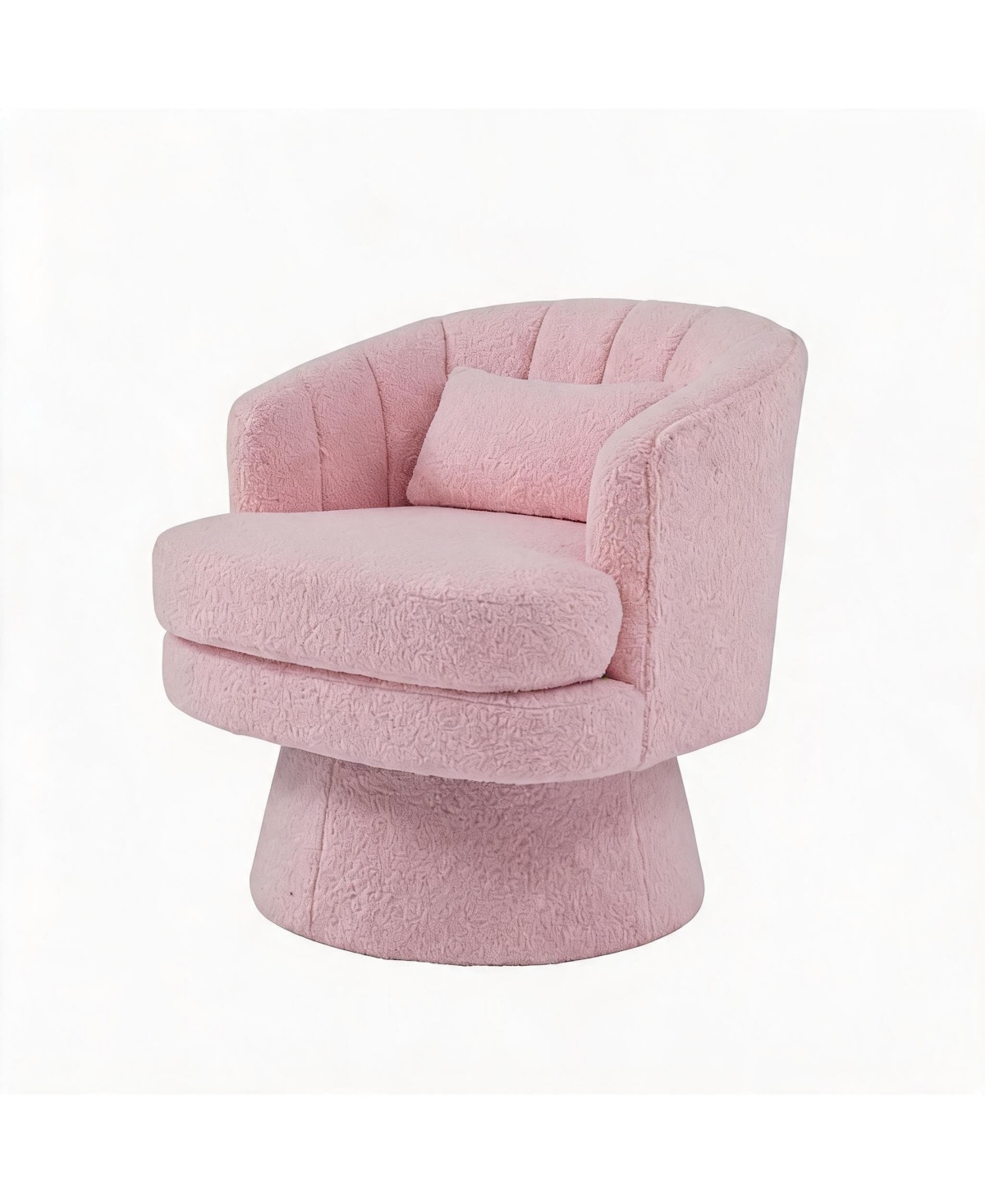 Click here for homfan Velvet Swivel Barrel Accent Chair with Lumb... prices