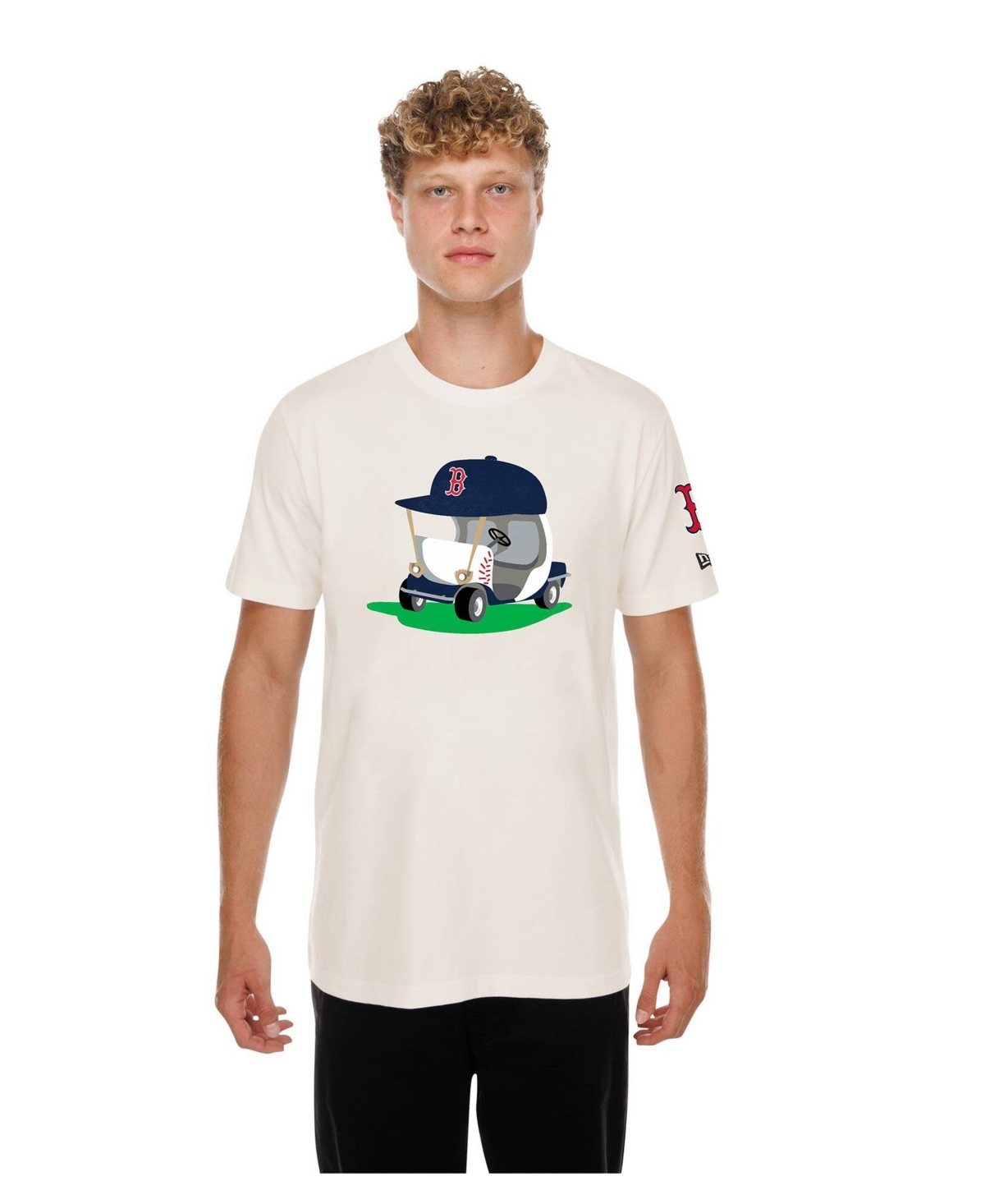 Click here for New Era Mens Natural Boston Red Sox Golf Mascot T-... prices