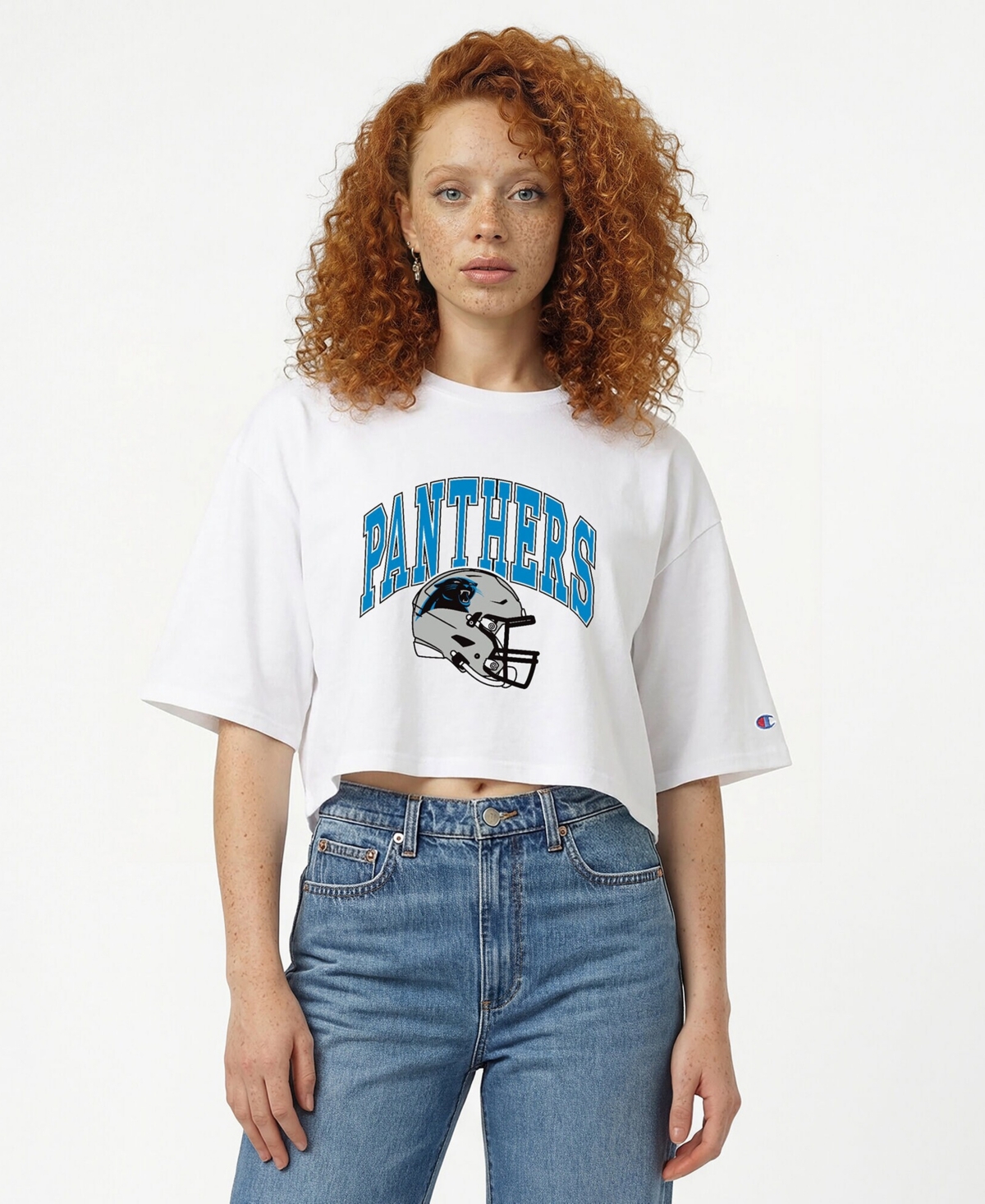 Click here for Champion Womens Carolina Panthers Oversized Boyfri... prices