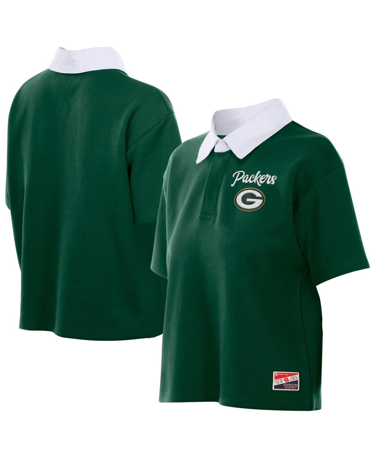 Click here for New Era Womens Green Bay Packers Cropped Boxy Polo... prices