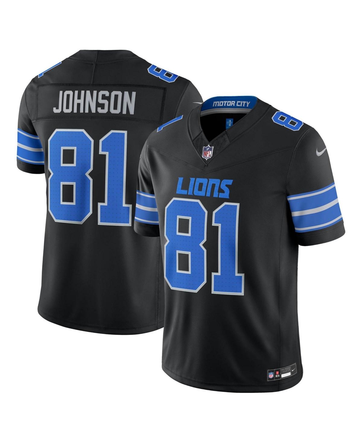 Click here for Nike Mens Calvin Johnson Black Detroit Lions Alter... prices