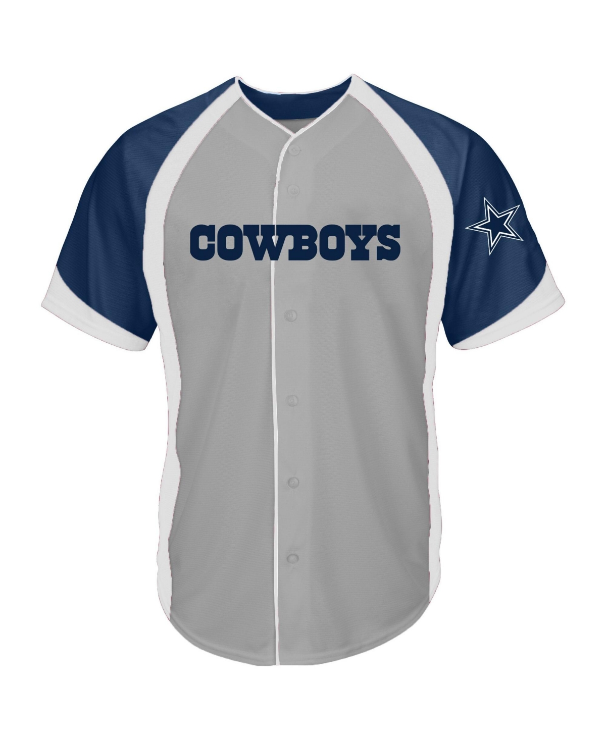 Click here for Profile Mens Gray Dallas Cowboys Big Tall Button-U... prices