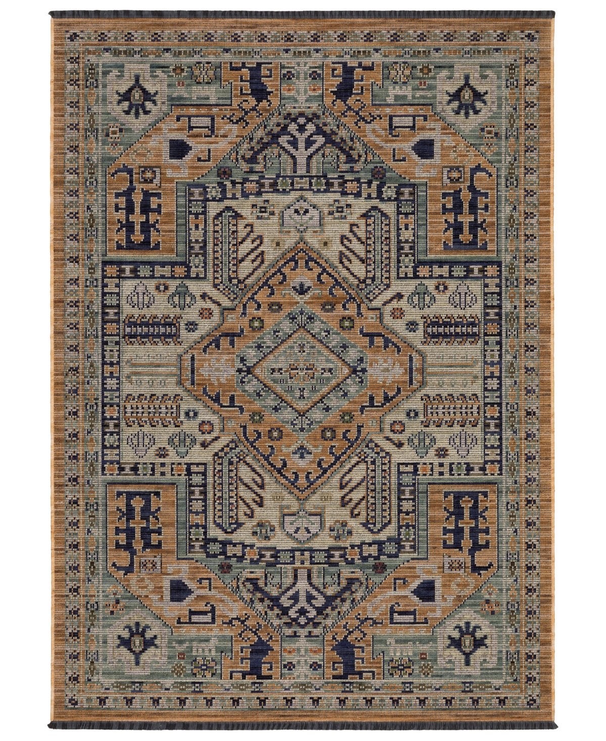 Click here for Oriental Weavers Legacy LGY04 33x5 Area Rug - Rust prices