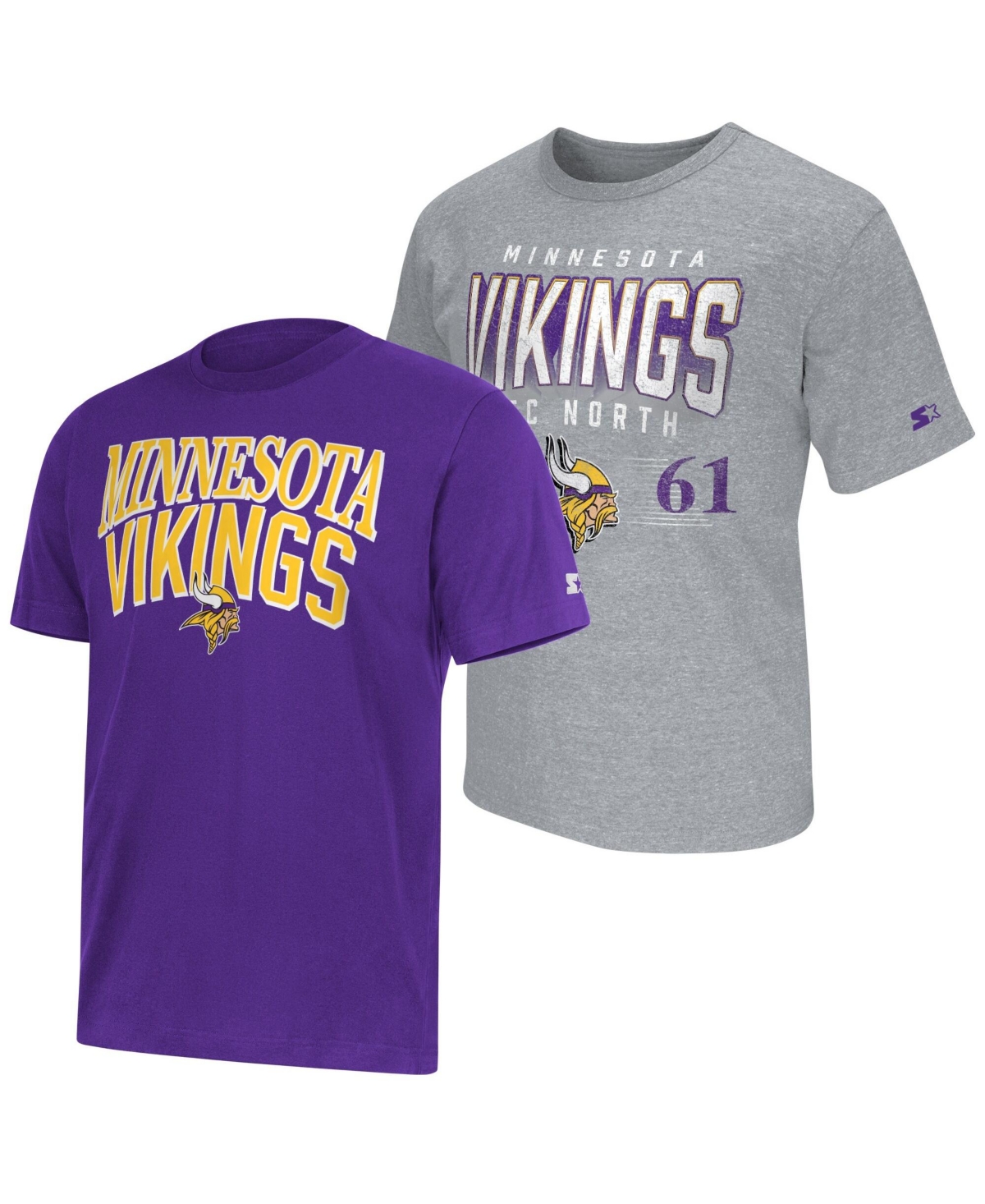 Click here for Starter Mens Purple/Gray Minnesota Vikings Two-Pac... prices