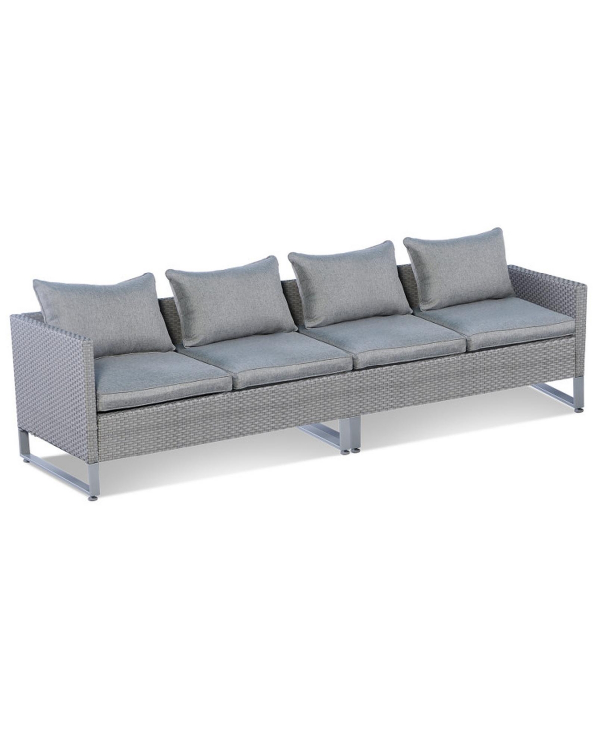 Click here for Gouun 2-Piece Outdoor Pe Wicker Patio Sofa Convers... prices