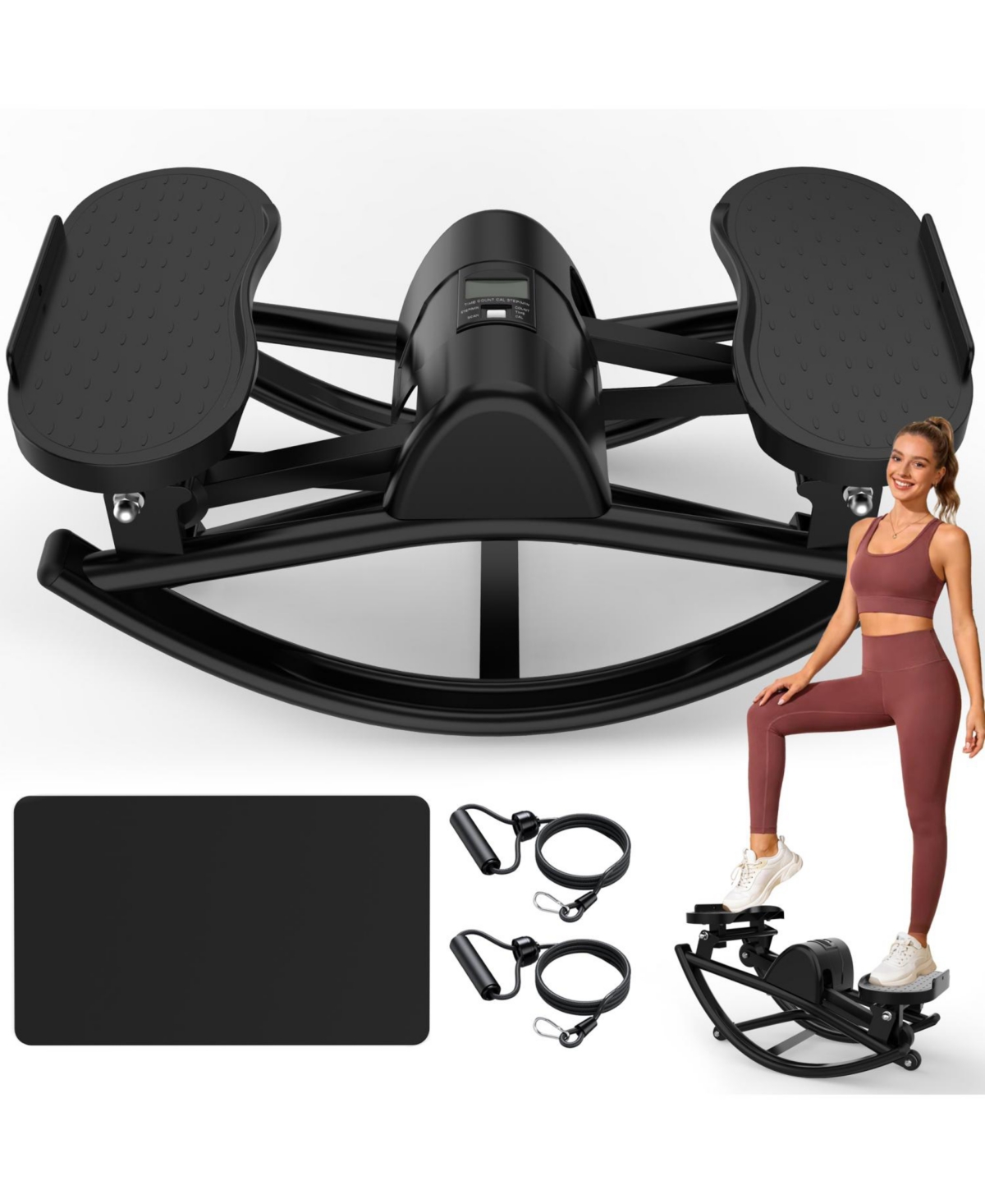 Click here for ECHTPeak Lateral Rocking Fitness Stepper  with Res... prices