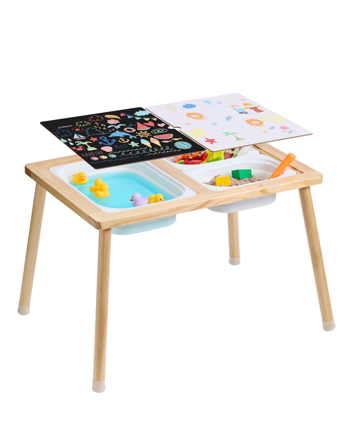 Click here for Hongge Wooden Sensory Activity Table  Ages 3-6 - N... prices