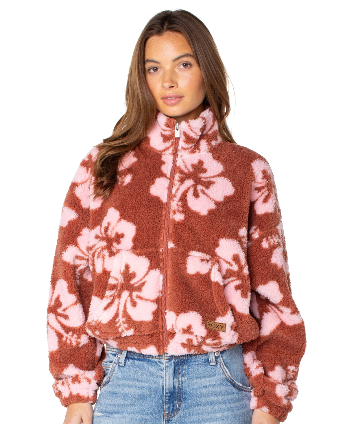 Click here for Roxy Womens Cold Surf 263 Cropped Sherpa-Lined Fle... prices