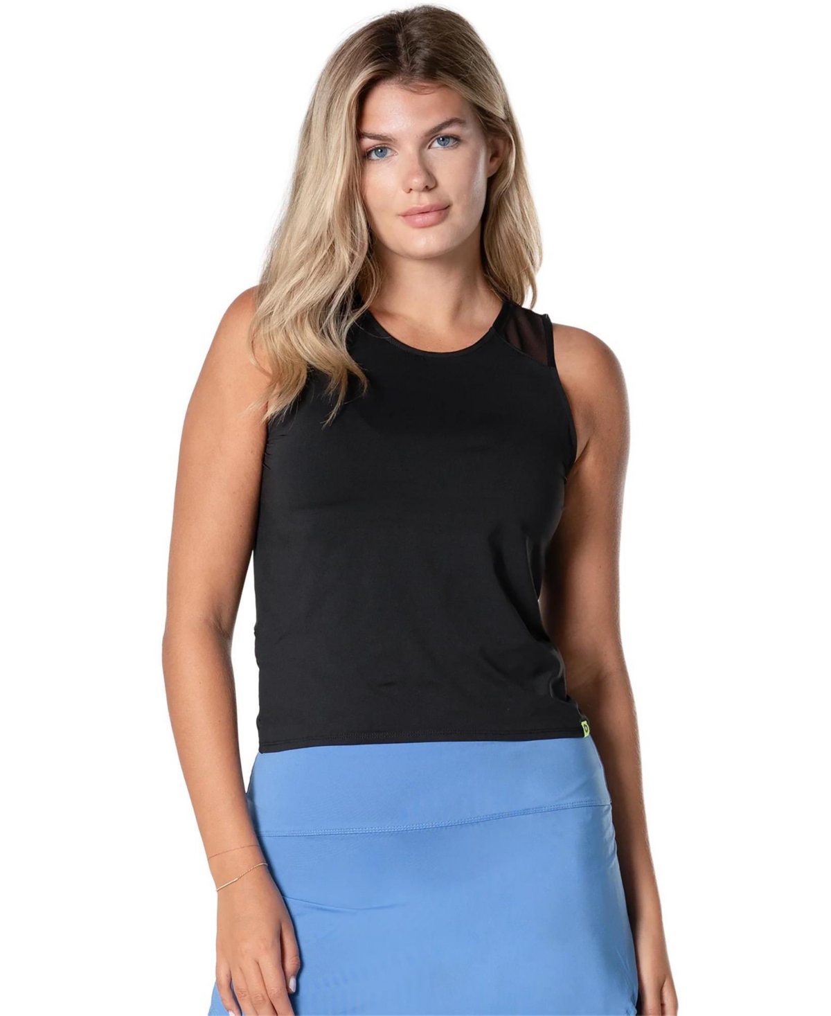 Click here for Lucky In Love Womens Freedom Crop Tank - Black prices