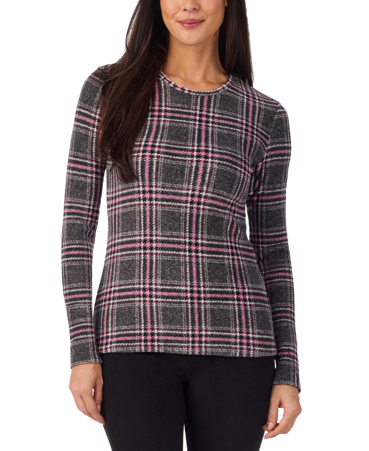 Click here for Cuddl Duds Womens Fleecewear Stretch Long-Sleeve C... prices