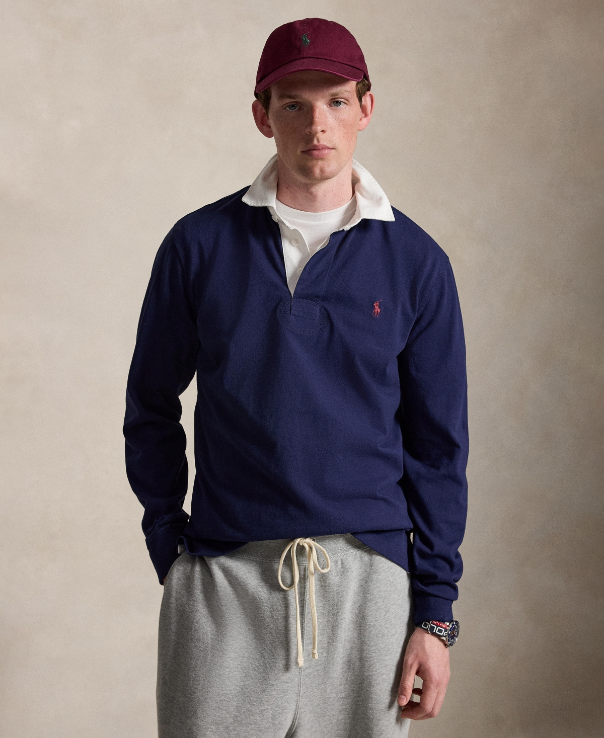 Click here for Polo Ralph Lauren Mens The Iconic Rugby Collar Pol... prices