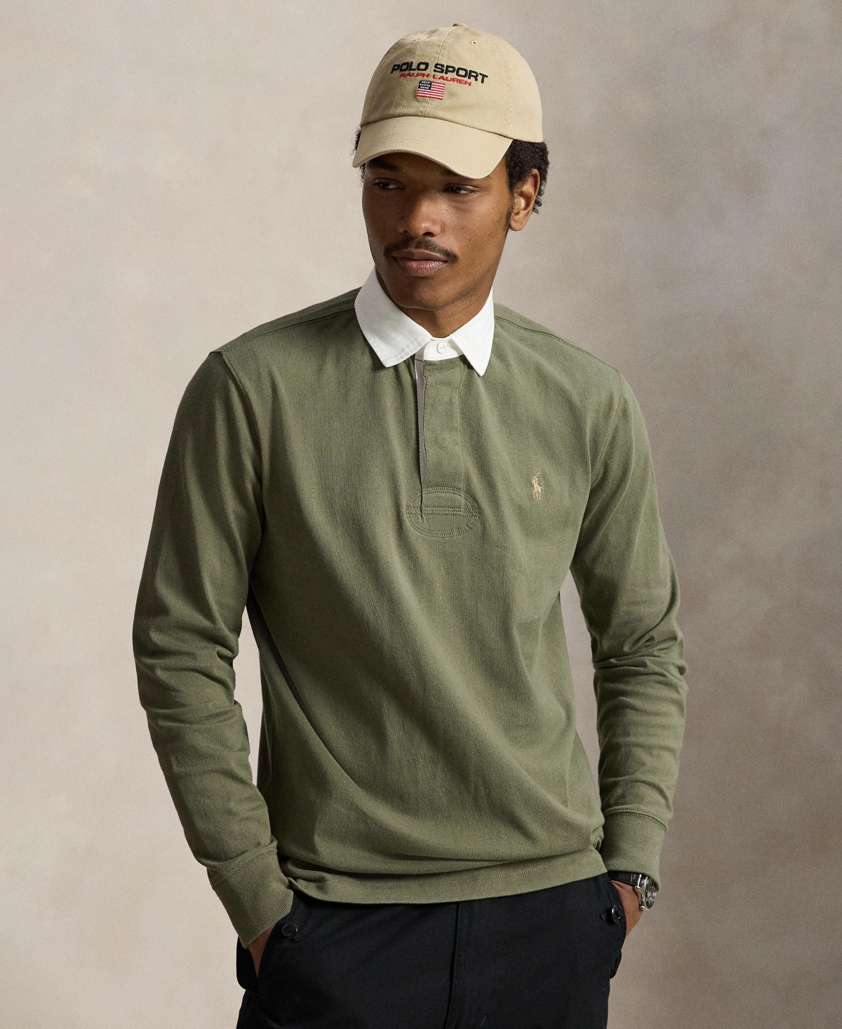 Click here for Polo Ralph Lauren Mens The Iconic Rugby Collar Pol... prices