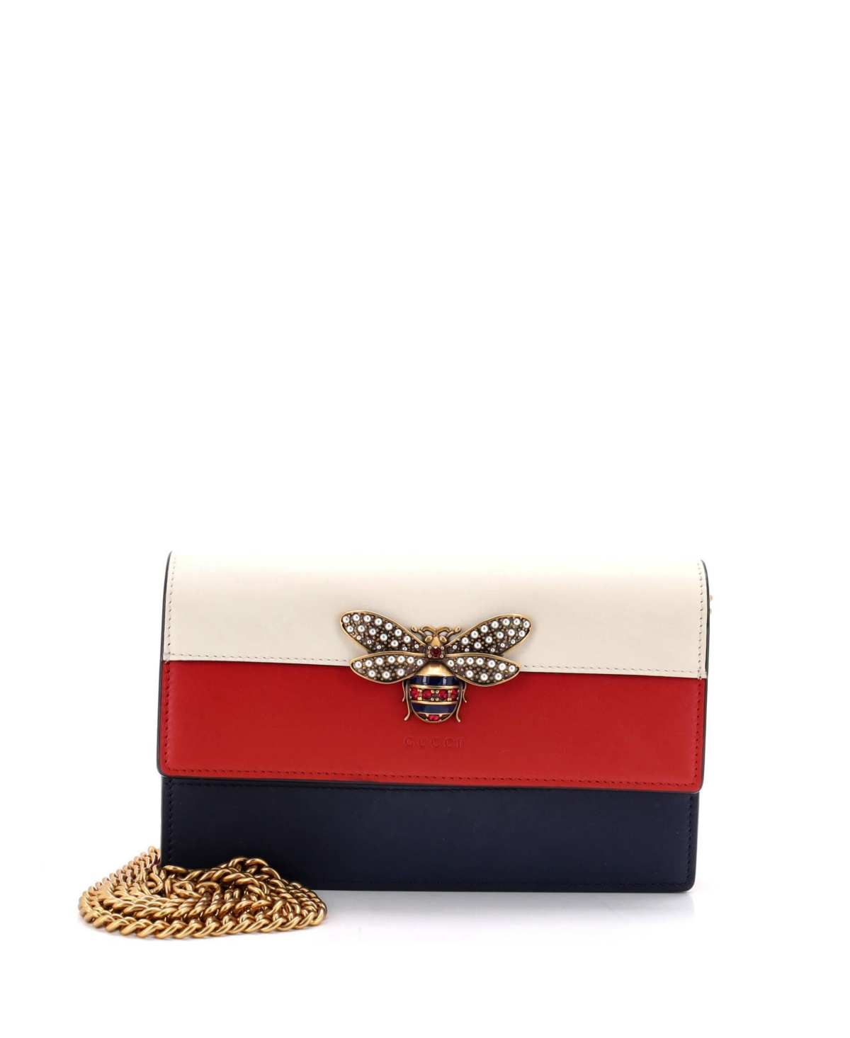 Click here for Pre-Owned Gucci Mini Queen Margaret Chain Wallet L... prices