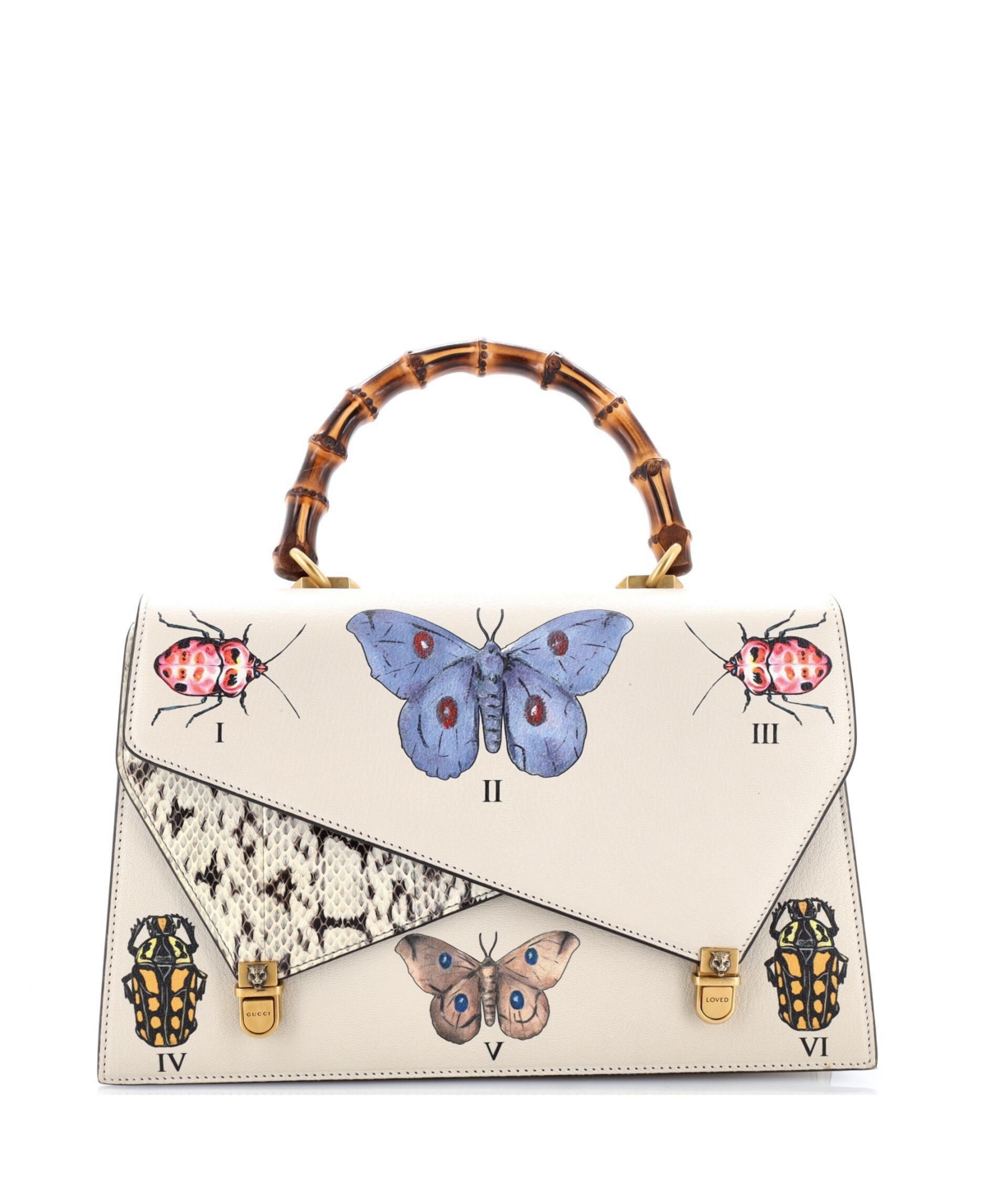 Click here for Pre-Owned Gucci Medium Ottilia Top Handle Bag Pain... prices