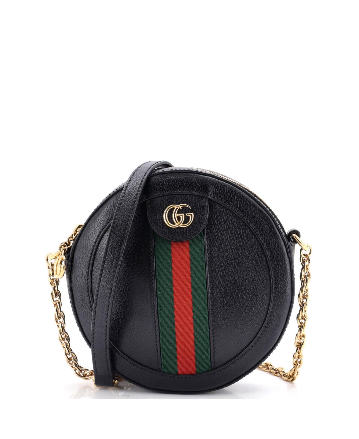 Click here for Pre-Owned Gucci Mini Ophidia Round Shoulder Bag Le... prices