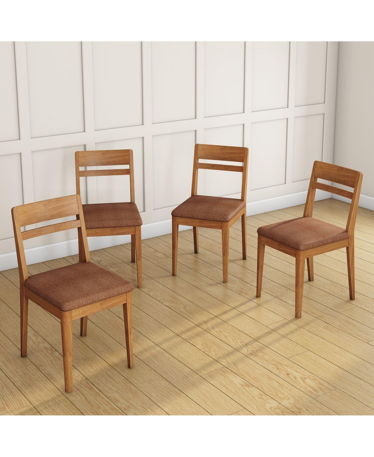 Click here for Grain & Grove Crew 4 piece Upholstered Dining Chai... prices