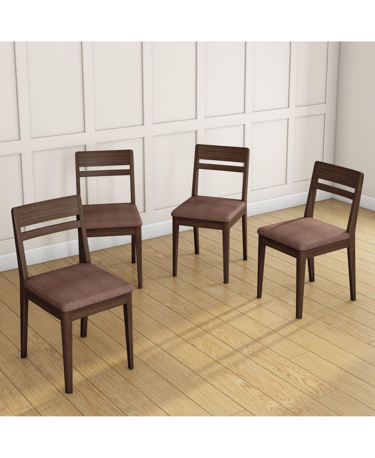 Click here for Grain & Grove Crew 4 piece Upholstered Dining Chai... prices