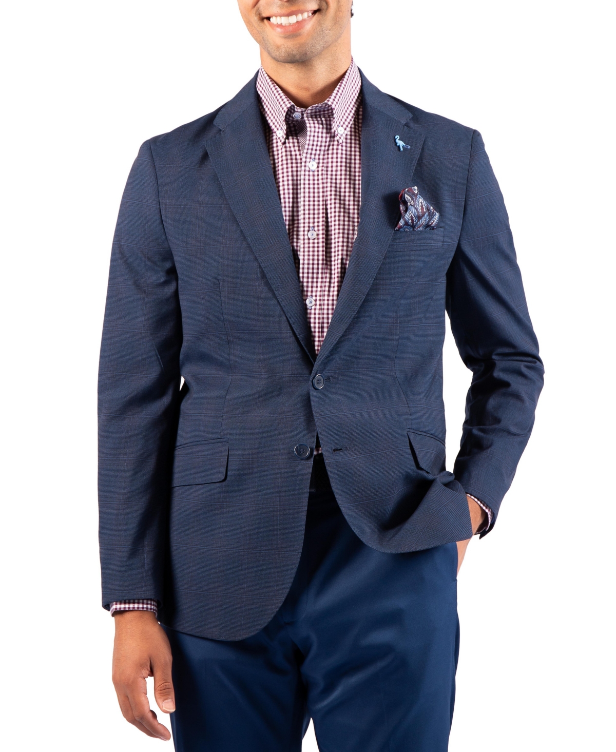 Click here for TailorByrd Mens Tonal Shadow Glen Plaid Sport Coat... prices