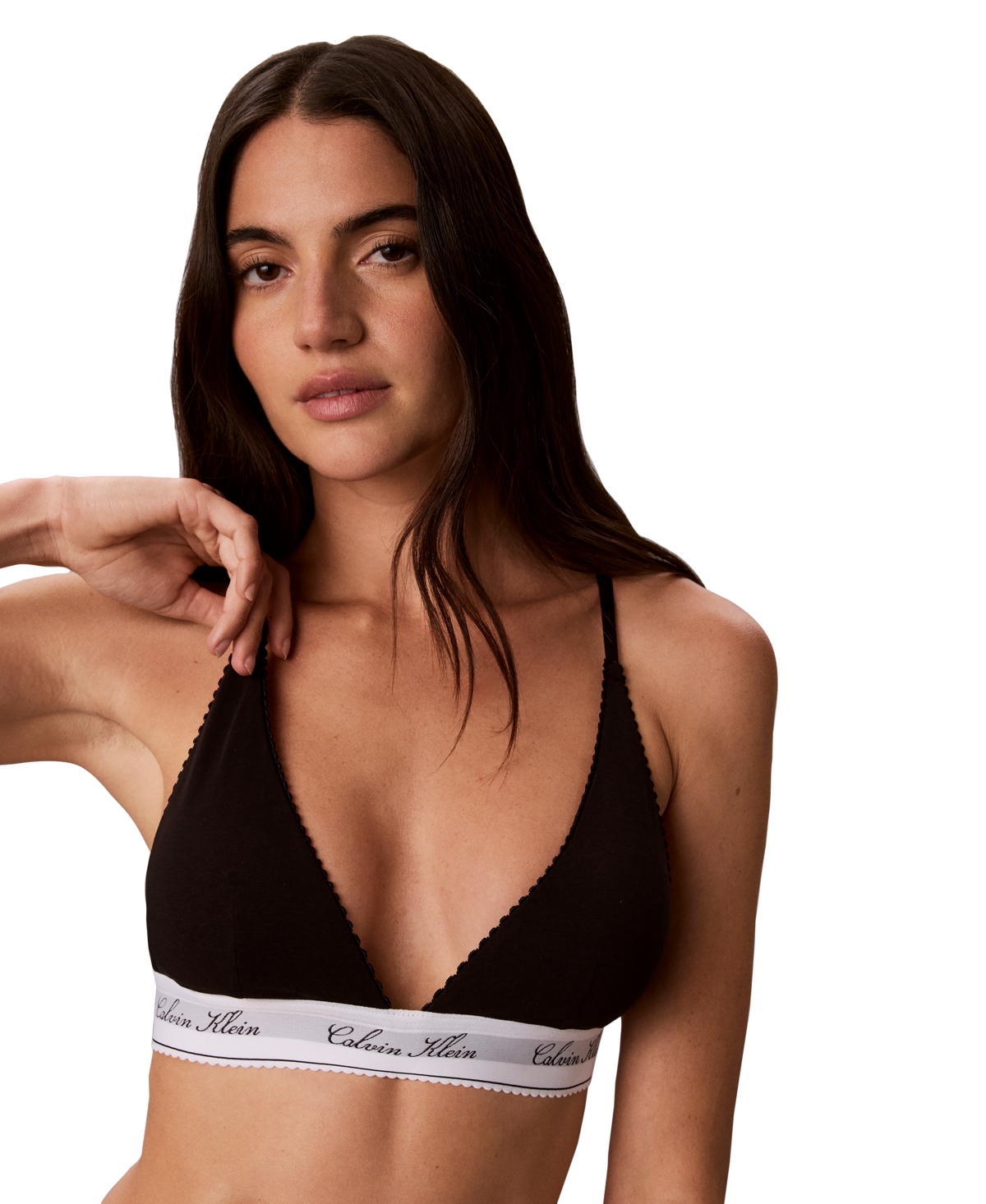 Click here for Calvin Klein Icon Cotton-Modal Script Wireless Lig... prices