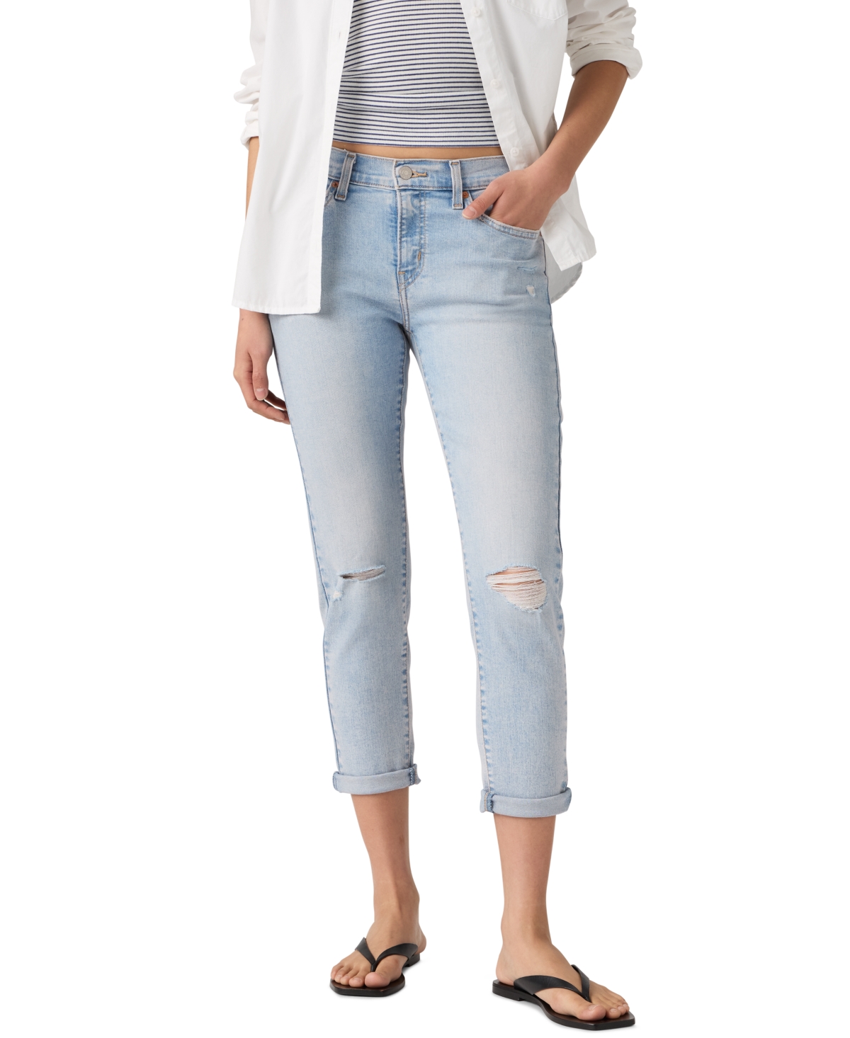 Click here for Levis Womens Relaxed Boyfriend Tapered-Leg Jeans -... prices