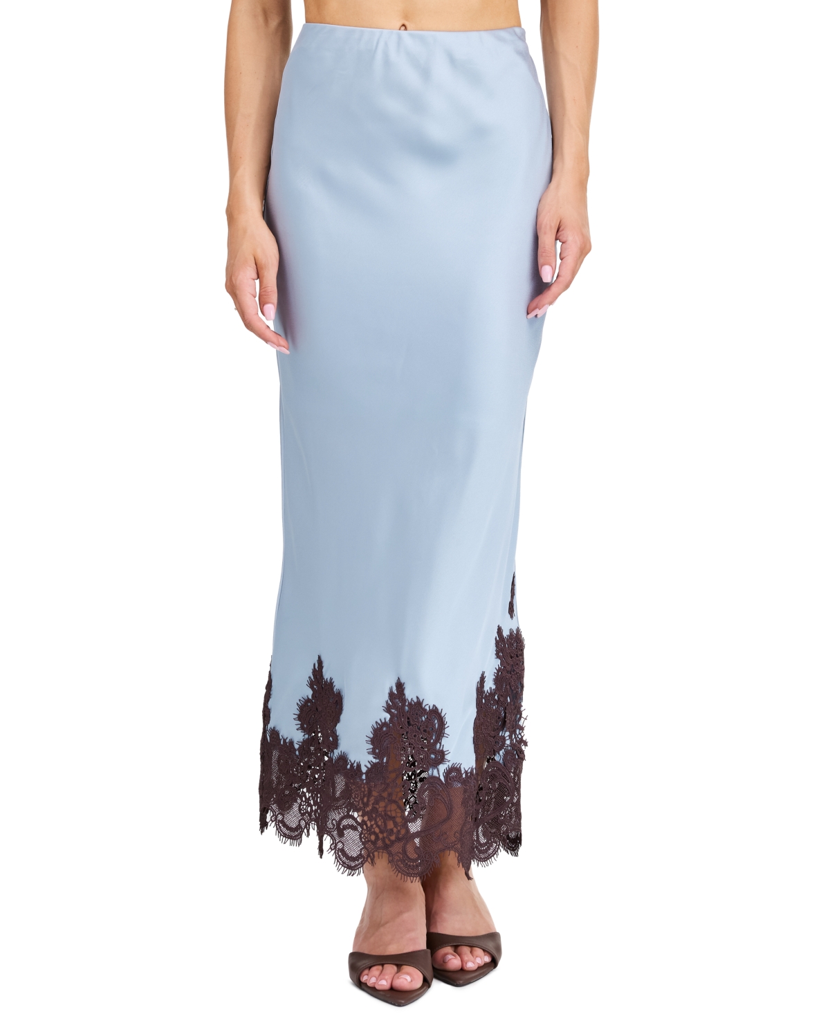 Click here for Kittenish Womens High-Waisted Crepe Satin Maxi Ski... prices