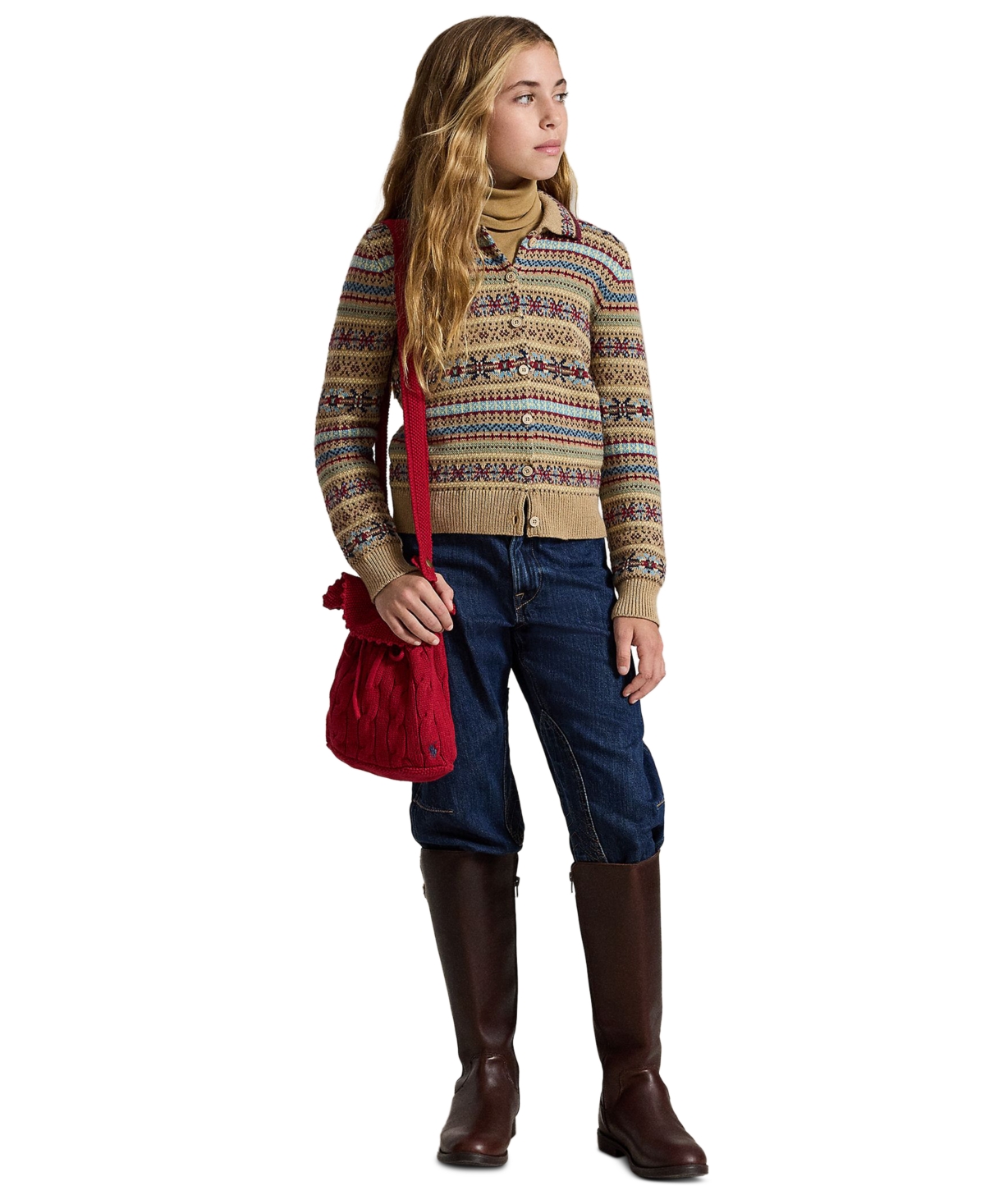 Click here for Polo Ralph Lauren Girls 7-16 Curved Tapered Cotton... prices