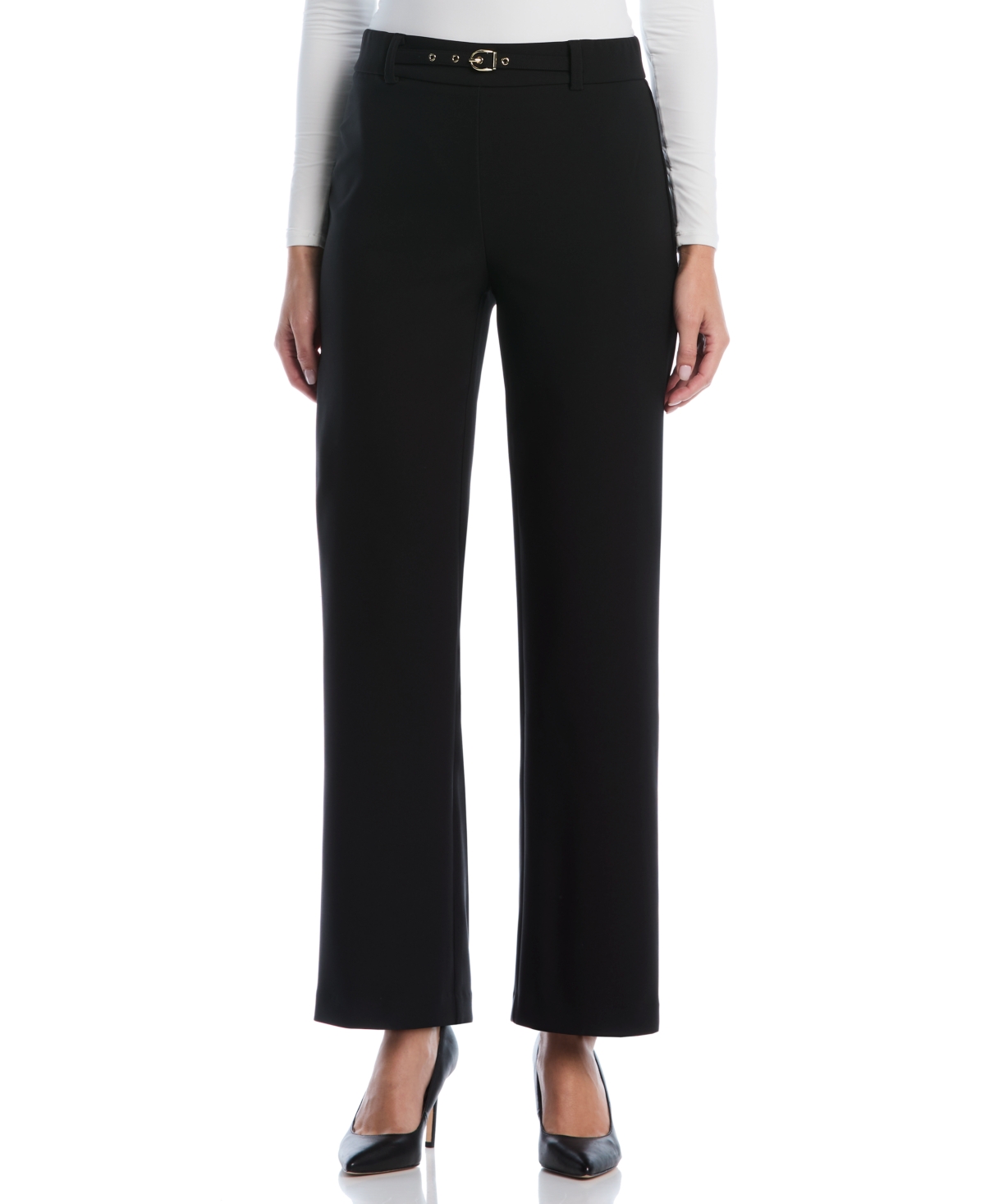 Click here for Rafaella Petite Novelty Pull-On Wide-Leg High-Rise... prices