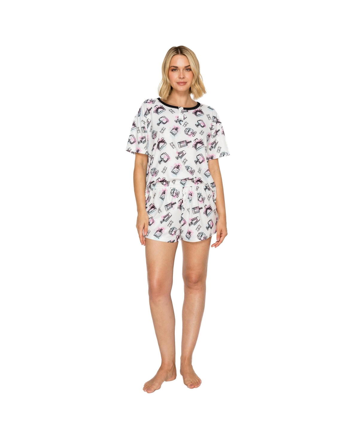 Click here for Studio Badgley Mischka Womens Yummy Henley Top and... prices