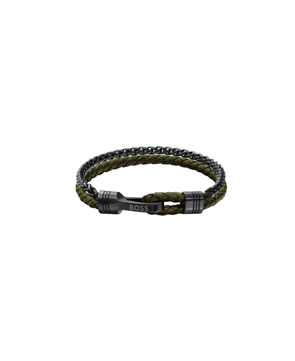 Click here for Hugo Boss Mens Jaxon Ionic Plated Grey Steel Green... prices