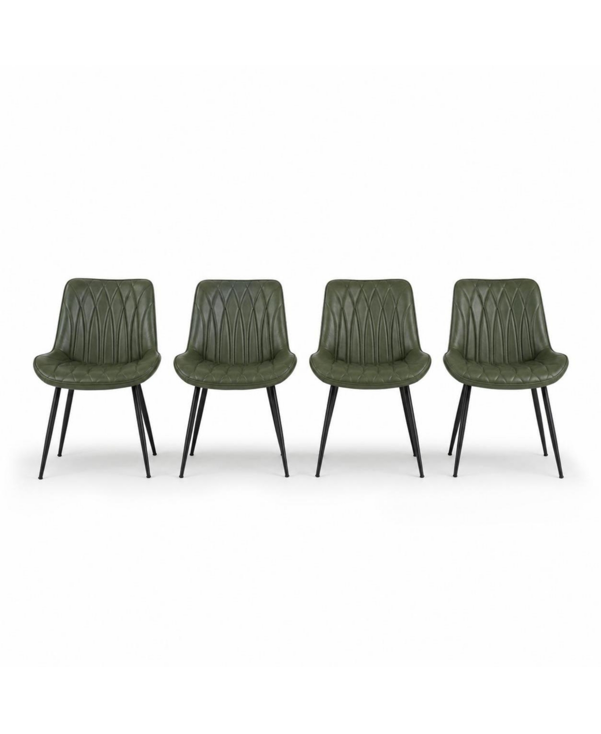 Click here for homfan Faux Leather Dining Chairs Set of 4 with St... prices