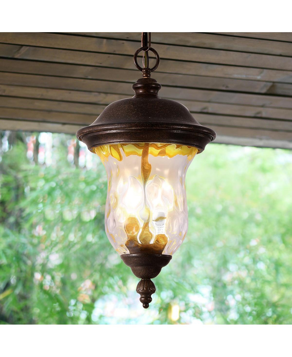 Click here for Asagikoiai 19 Outdoor Hanging Lantern with Clear G... prices