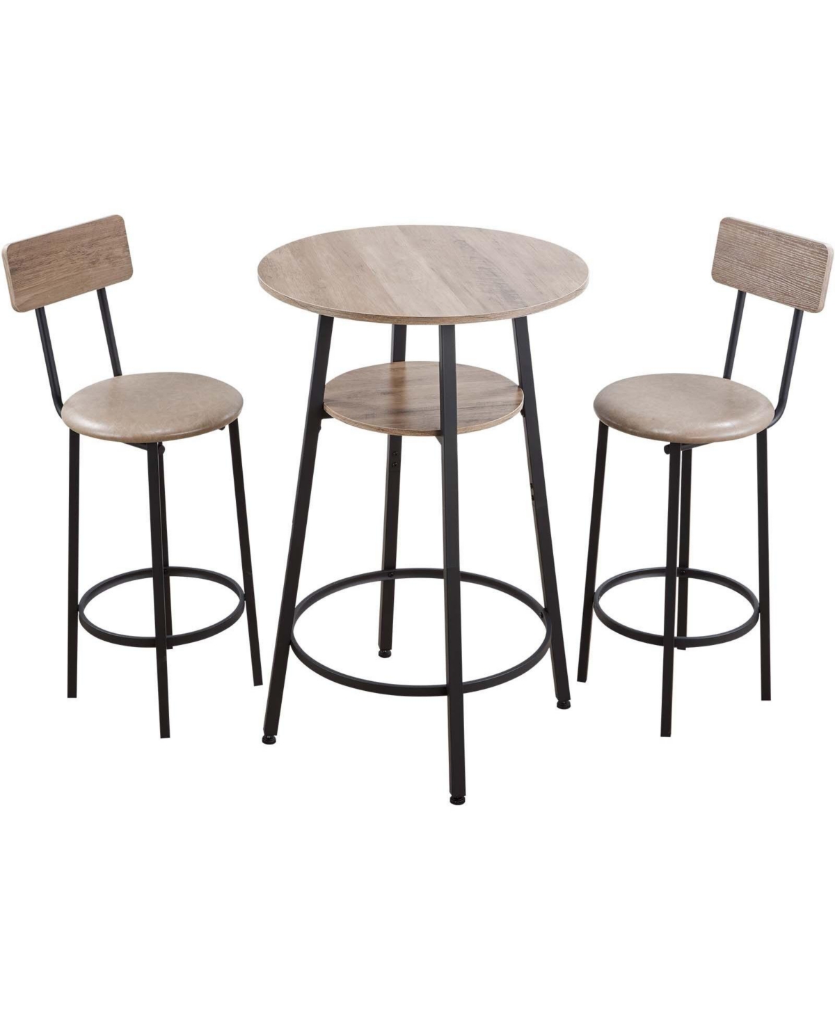 Click here for Slickblue 3-Piece Light Bar Table Set with 2 Stool... prices