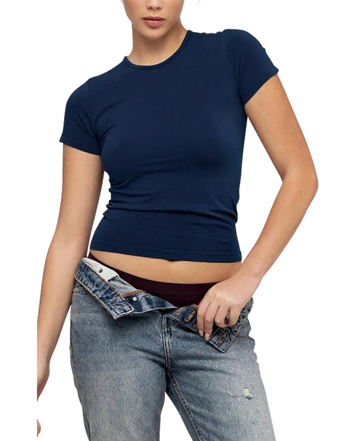 Click here for Underoutfit Womens The Perfect T-Shirt - Navy prices
