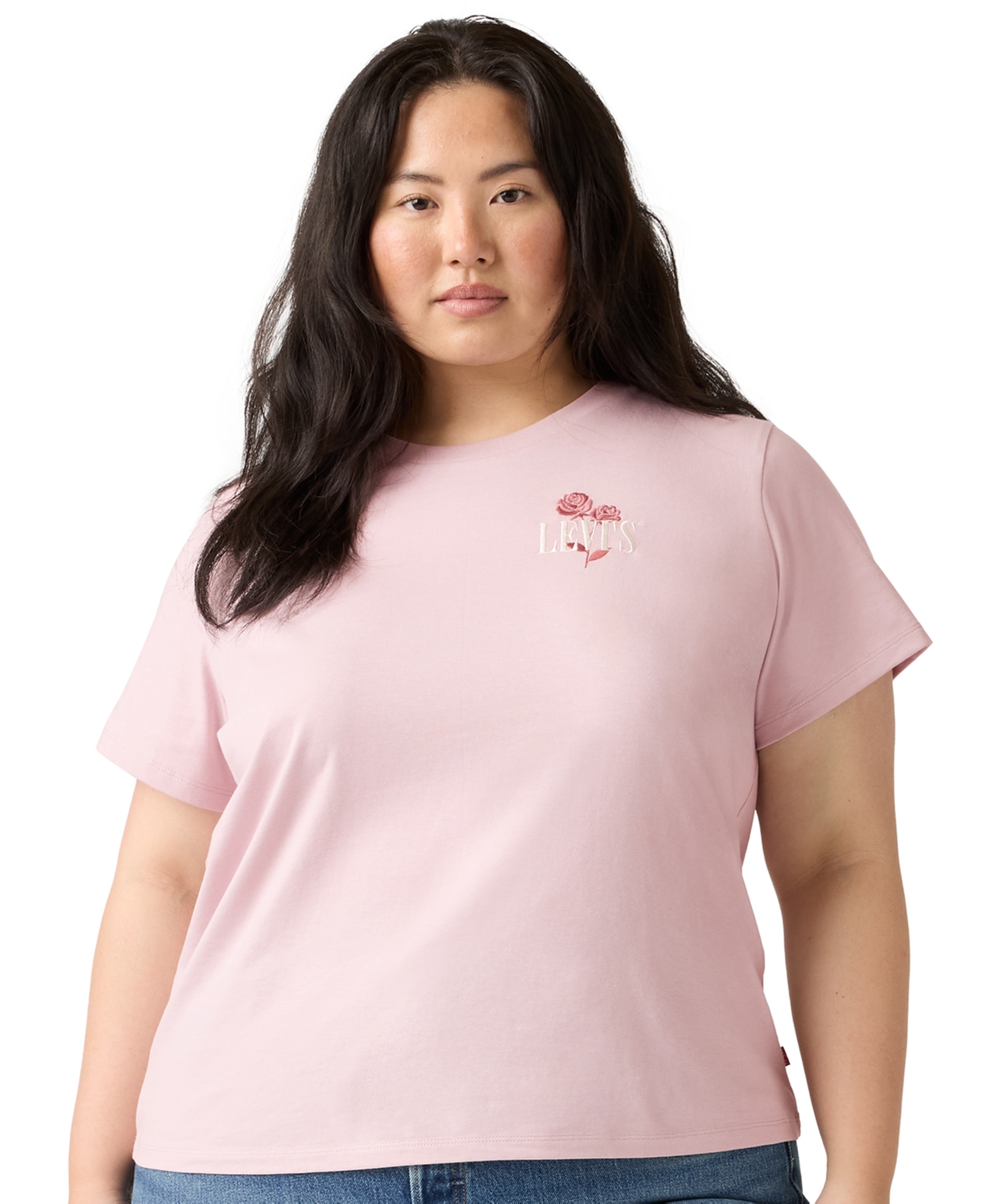 Click here for Levis Plus Size Perfect Short-Sleeve Crewneck T-Sh... prices