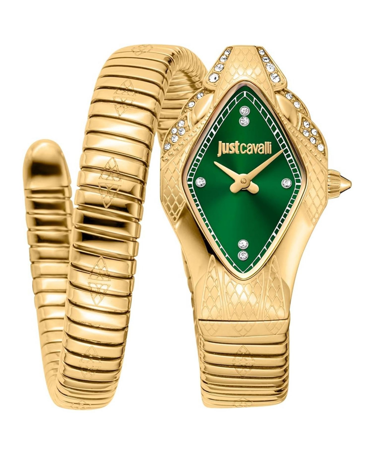 Click here for Just Cavalli Womens Ferocious Snake Dial Watch - J... prices